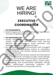 Fatima Group Jobs Executive Coordinator