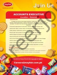 Mayfair Pakistan Jobs Accounts Executive