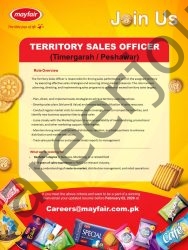 Mayfair Pakistan Jobs Territory Sales Officer