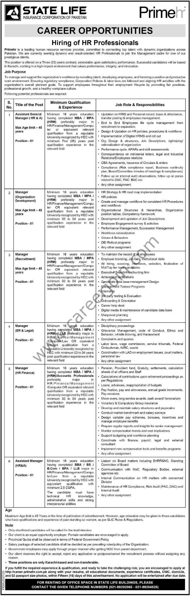 State Life Insurance Corp Jobs January 2026