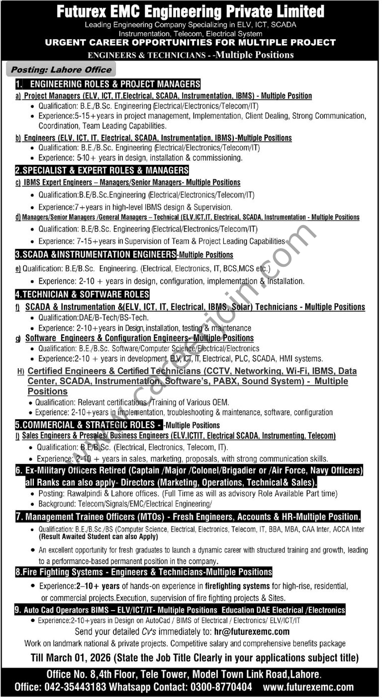 Futurex EMC Engineering Pvt Ltd Jobs February 2026