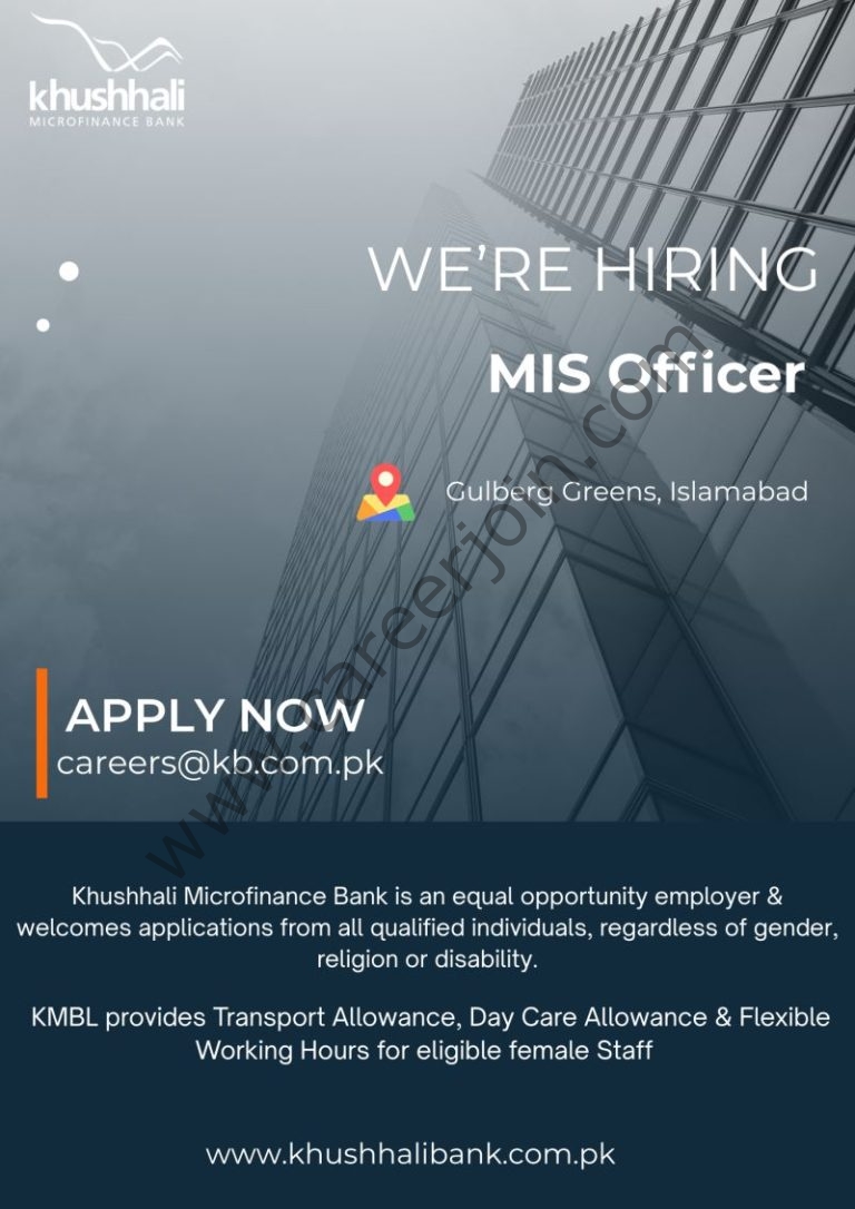 Khushhali Microfinance Bank Limited Jobs MIS Officer