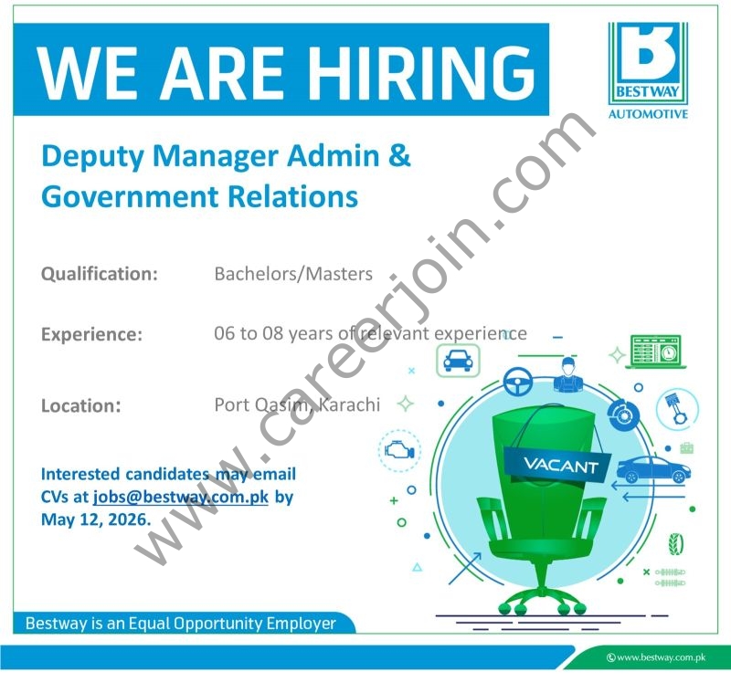 Bestway Cement Limited Jobs May 2026