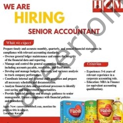 Habib Oil Mills HOM Jobs Senior Accountant
