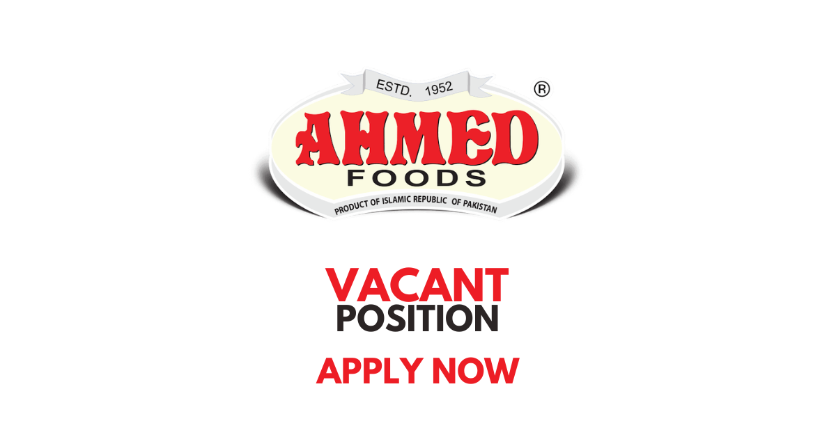 Ahmed Foods Pvt Ltd Jobs Innovation Research & Development Officer (IRD)